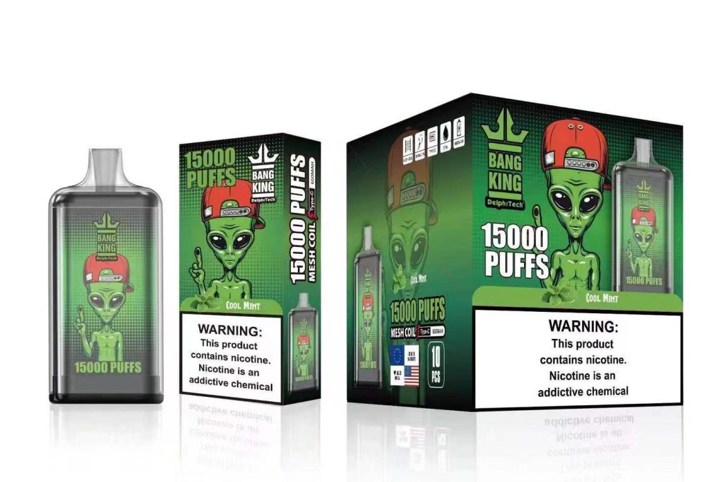 Der Geschmack frischer Minze BANG KING Digital 15000 PUFFS Cool Mint 15000 Puffs | Myvapesite.de
